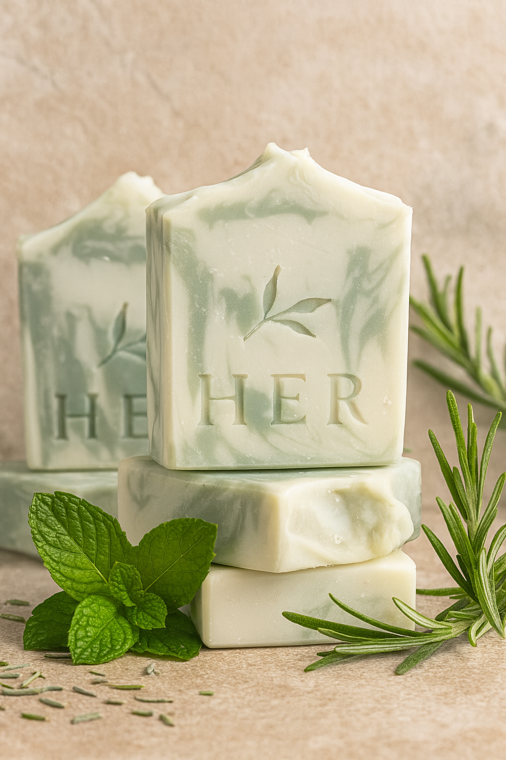 Rosemary Mint Cold Process Soap – HER Home & Body